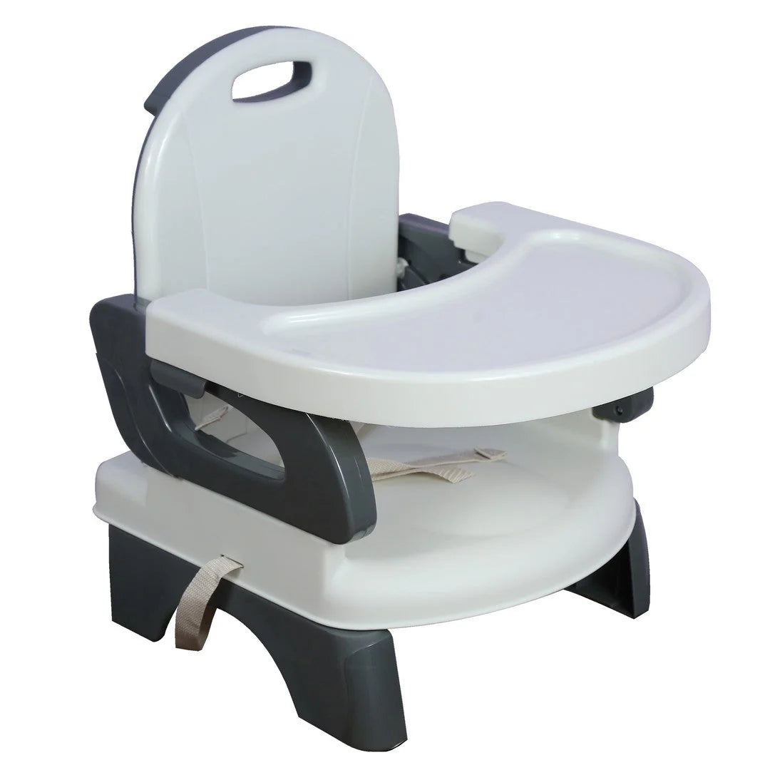 Deluxe Comfort Folding Baby Booster Seat - Grey| My Mom And Me