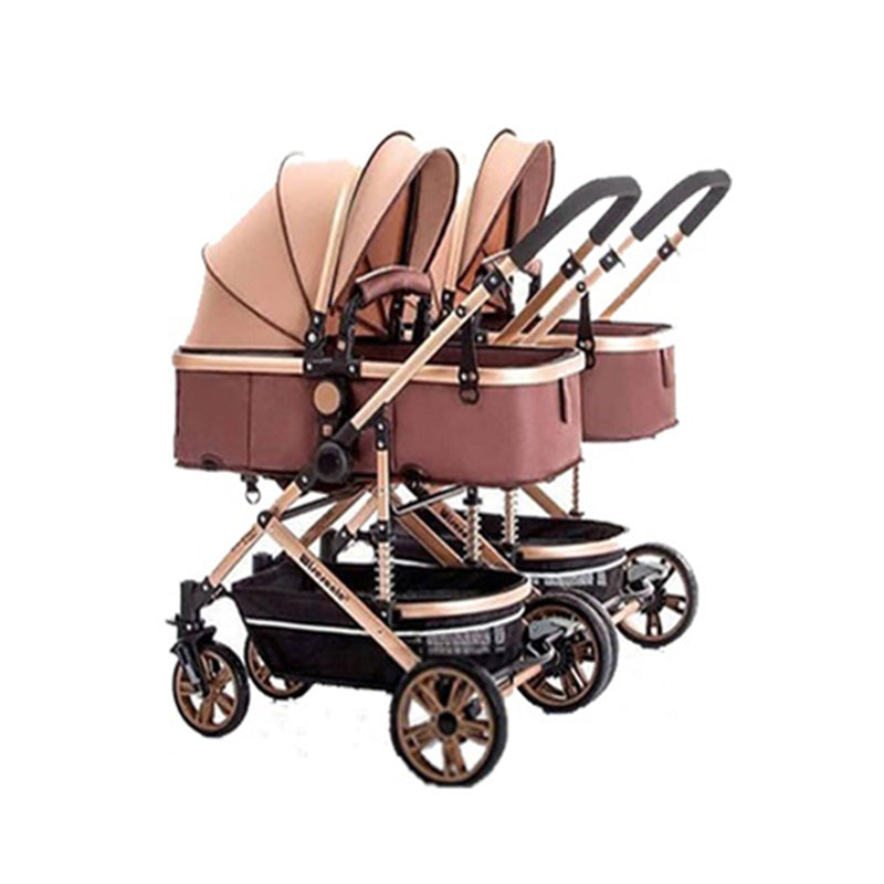 Belecoo 2-in-1 Twin Travel System - Khaki| My Mom And Me